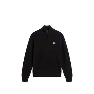 Calvin Klein Pull droit &agrave; col zipp&eacute; en coton
