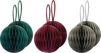 Remember Baumschmuck Kugel - 6-TLG. - 3 Farben - klassischer Baumschmuck