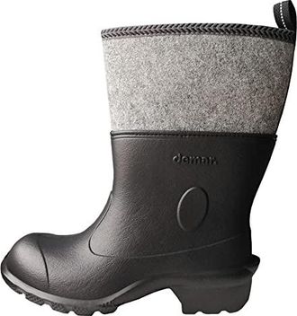 Demar BDFILCOK 39-47 Bottes en feutre Bottes de travail Chaussures dhiver en caoutchouc Taille 39-47, Noir, 41 EU