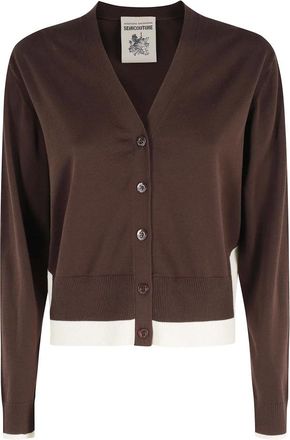 Semicouture Femme, Pulls, Brun, Taille: 38 FR Cardigan Amanda