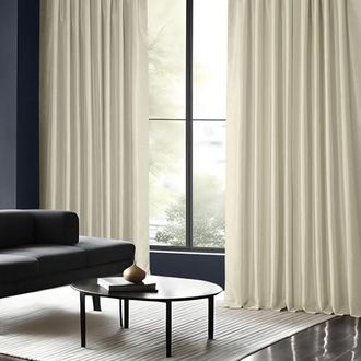 Half Price Drapes Verdunkelungsvorhänge aus Kunstseide, 304,8 cm lang, für Schlafzimmer und Wohnzimmer, Vintage-Stil, strukturiert, Verdunkelungsvorhang (1 Bahn), 50 B 