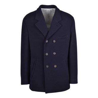 Eleventy Peacoat - Homme - Manteaux - Bleu - Taille: 2XL