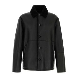 Jil Sander Shearling Jacke - - Jackets - Herren - Schwarzk - L