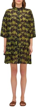 Sundek Femme, Robes, Multicolore, Taille: 36 FR Short Cotton Voile Dress Botanic