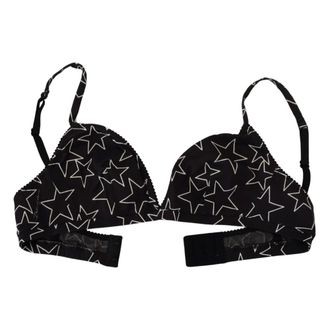 Dolce & Gabbana Femme, Sous-v&ecirc;tements, Noir, Taille: 40 FR Noir Millennials toile Coton Soutien-gorge Sous-vtements