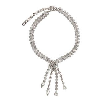 Alessandra Rich Doppelreihige Kristallkette - - Accessories - Damen - Grau - ONE SIZE