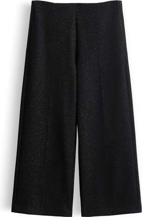 someday Damen Culotte | CURILO Glam Culotte mit Glanz Effekt Black, 38