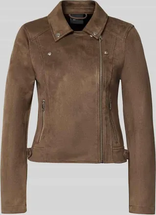 Vero Moda Regular Fit Kunstlederjacke mit Riegeln am Rumpf Modell JOSE