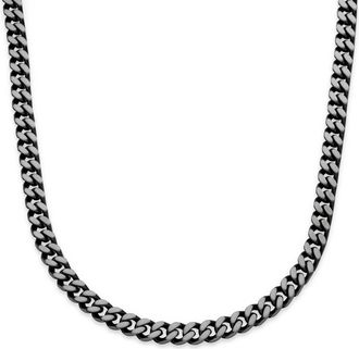 s.Oliver Herren Necklace - Halskette aus geb&uuml;rstetem Edelstahl - Silber - Gliederkette 55 cm - wasserfest & hautfreundlich