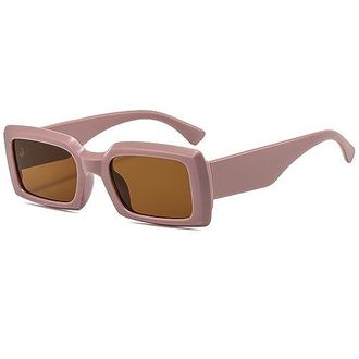 Generic Lunettes De Soleil Carrées À Petite Monture For Femmes, For Les Déplacements Quotidiens, For Sports Plein Air, For Hommes(Brown)