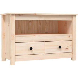 vidaXL Meuble tv 79x35x52 cm Bois de pin massif Vidaxl