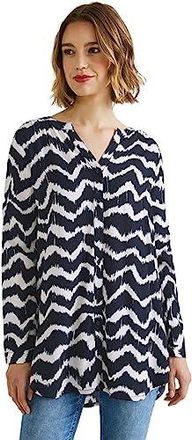 Street One A343904 Chemisier Long, Bleu fonc&eacute;, 40 Femme