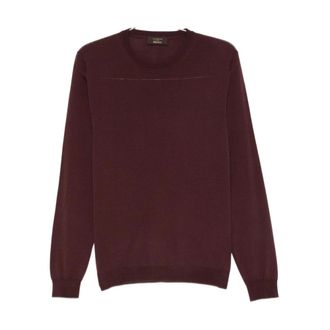 Zanone Rundhals-Pullover - - Knitwear - Herren - Braun - M