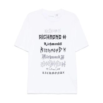 John Richmond T-Shirt mit Rundhalsausschnitt - - Tops - Herren - Wei&szlig; - L