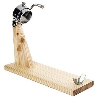 San Ignacio Schinkenholz, drehbar, Stahl, 2 x 30 cm, Sevilla, 48,6 x 18,2 x 30 cm