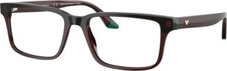 Emporio Armani Homme, Accessoires, Brun, Taille: 56 MM Monture optique