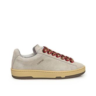 Lanvin Leather Low Top Sneakers - - Shoes - Damen - Grau - 41 EU
