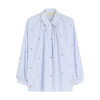 Max Mara Damen, Blusen & Hemden, Blau, XLGr&ouml;&szlig;e