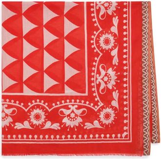 Maliparmi Maliparmi, Femme, Accessoires, Rouge, Taille: ONE Size Collection Print Scarf 90x90