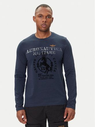 Aeronautica Aeronautica Militare Longsleeve 252TS2471UJ00641 Dunkelblau Regular Fit
