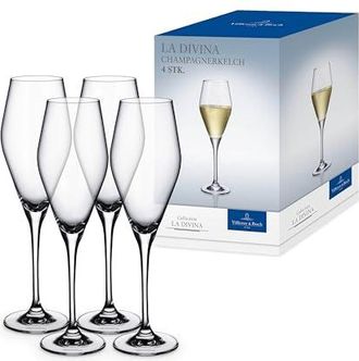 Villeroy & Boch La Divina Champagne Flute, Set 4pcs