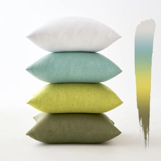 Miulee Outdoor Kissenbezug Wasserdicht Kissen Wasserfest Dekorative Kissenbez&uuml;ge Leinen-Optik Sofakissen Dekokissen f&uuml;r Garten Sofa Couch Wohnzimmer Schlafzi