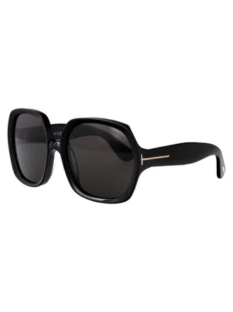 Tom Ford Womens Sunglasses Saffron 01a Black Acetate