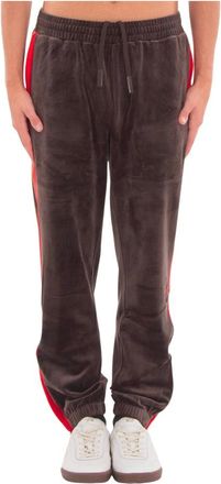 Sergio Tacchini Homme, Pantalons, Brun, Taille: S Banda Velour Track Pant