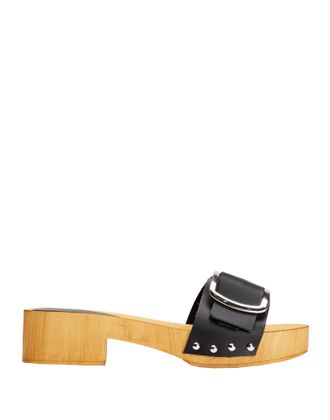 8 by YOOX EMBELLISHED LEATHER CLOG