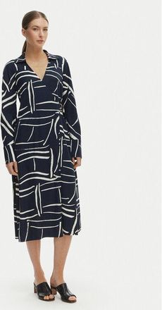 Tommy Hilfiger Kleid f&uuml;r den Alltag WW0WW48934 Dunkelblau Relaxed Fit