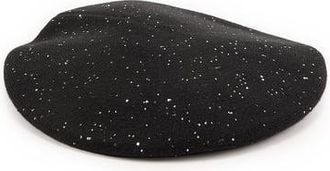 Au Printemps Paris Beret MOUNA &agrave; paillettes