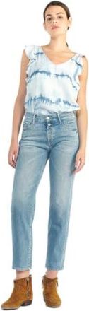 Le Temps Des Cerises Jeans 400/18 mom Basic Taille Haute 7/8&egrave;me Bleu