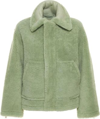 Jacquemus Femme, Vestes, Vert, Taille: 32 FR Faux Fur & Shearling Vestes