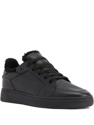 Giuseppe Zanotti baskets GZ94 en peau lainée - Noir