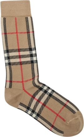Burberry Core Check Sock - - Underwear - Damen - Beige - S