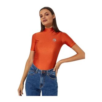 Coperni Oranges High Neck T-Shirt - - Tops - Damen - Orange - L