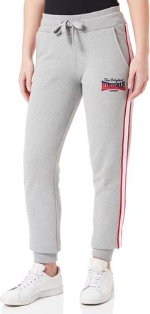 Lonsdale Damen Keereen Jogginghose, Marl Grey/Navy/Red, S EU