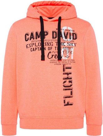 Camp David Kapuzensweatshirt mit Baumwolle