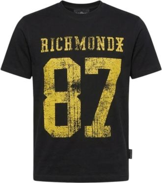 John Richmond Homme, Tops, Noir, Taille: S T-shirt Ransa