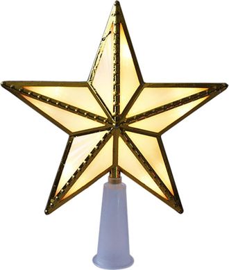 Cabilock Leuchtender Weihnachtsbaumspitzen-Stern Mit Batteriebetrieb Einfacher Aufsatz F&uuml;r Festliche Baumschmuck Weihnachtsdeko Sichere Led-Lampe F&uuml;r Stimmungs