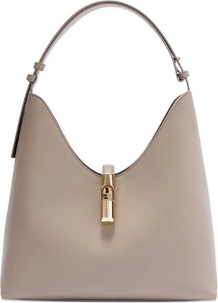 Furla Femme, Sacs, Gris, Taille: ONE Size Sac Hobo Goccia M