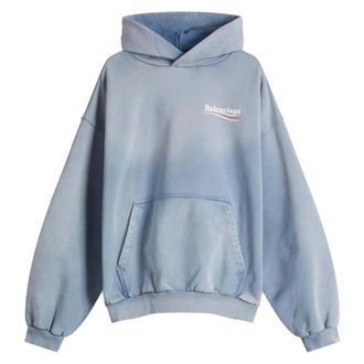Balenciaga Damen, Sweatshirts & Hoodies, Blau, LGr&ouml;&szlig;e