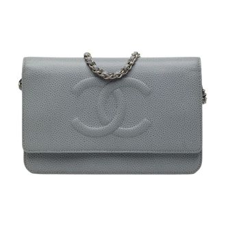 Chanel Pre-owned Flap Wallet on Chain - Femme - Pre-owned - Gris - Taille: ONE Size