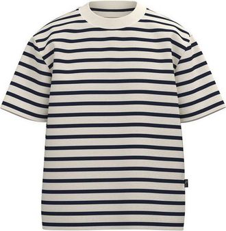 Trigema T-Shirt TRIGEMA Cropped T Shirt mit Sail Ringelmuster (1-tlg)