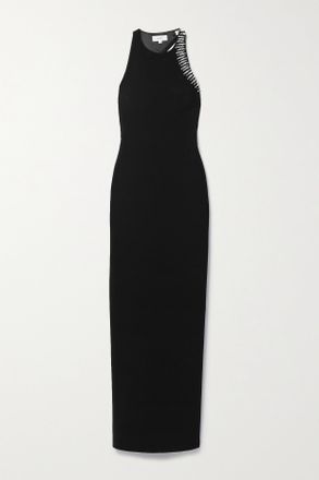 A.L.C. Skyler Robe Aus Cady Mit R&uuml;ckenausschnitt Und Kristallen - Schwarz