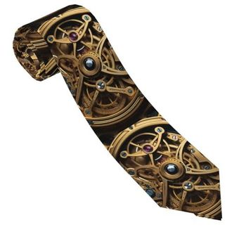 Generic Cravate, Engrenages Steampunk Cool, Moderne Cravate Homme Mariage, Impression Cravates en soie pour D&eacute;contract&eacute;, Accessoire Chemise, C&eacute;r&eacute;monie