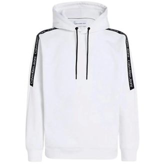Calvin Klein Homme, Sweatshirts et sweats &agrave; capuche, Blanc, Taille: 2XL Sweat &agrave; capuche avec logo blanc