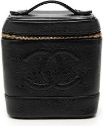 Chanel Sac Vanity Pre-owned - Femme - Pre-owned - Noir - Taille: ONE Size