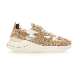 D.A.T.E. Fuga Teddy Sneakers - - Shoes - Damen - Beige - 40 EU