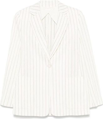 Max Mara Femme, Vestes, Blanc, Taille: 38 FR Jadi Blazer